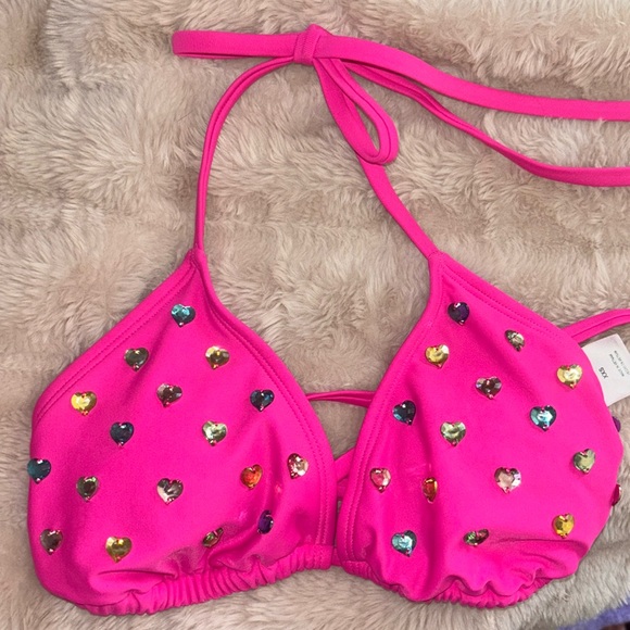 wild fable | Swim | Super Cute Hot Pink Heart Top Wild Fable Nwt | Poshmark